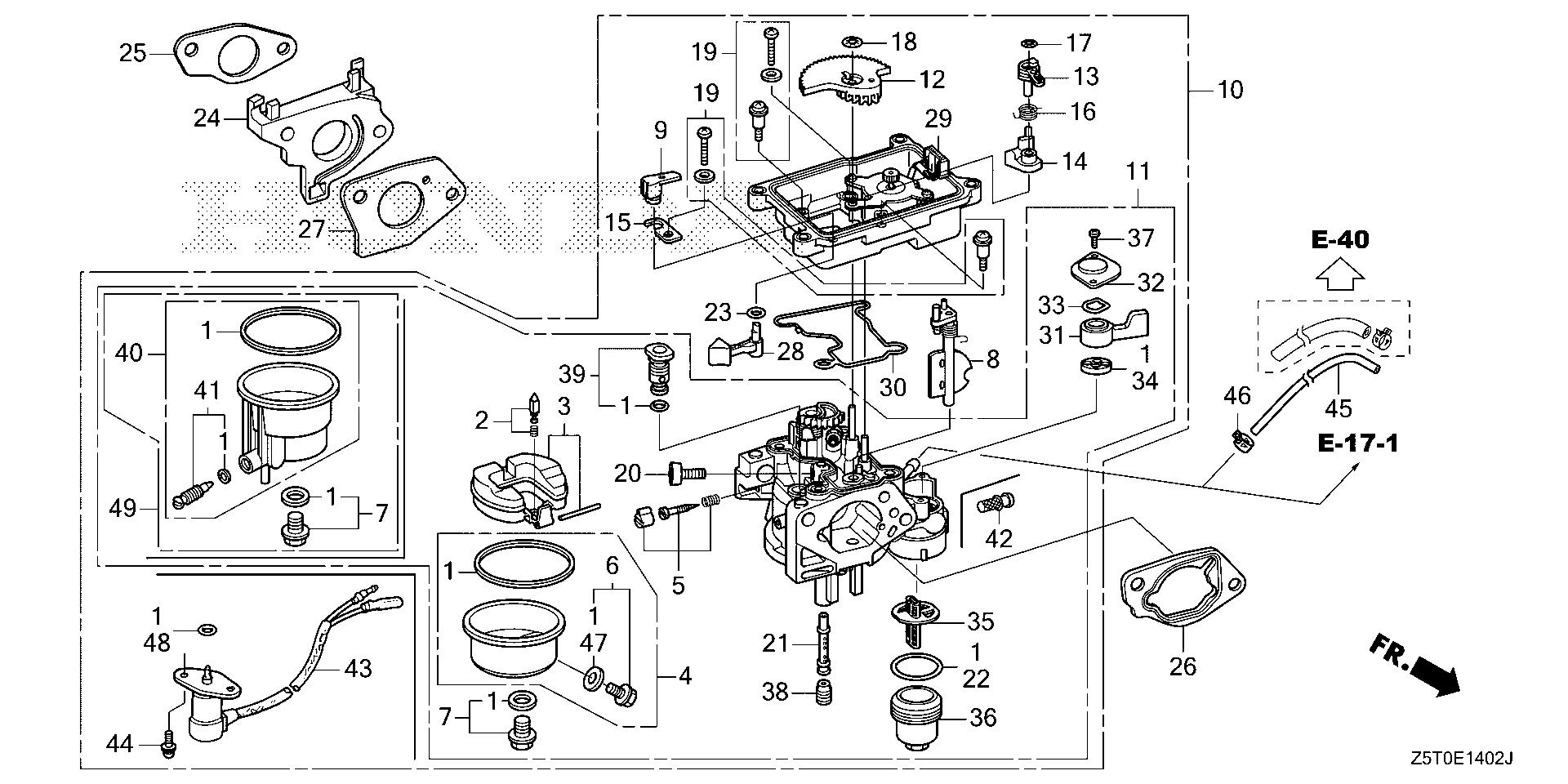 Parts for Engines GX GX390 GX390UT2 QZNR GCBCT-1000001-3485996 ...